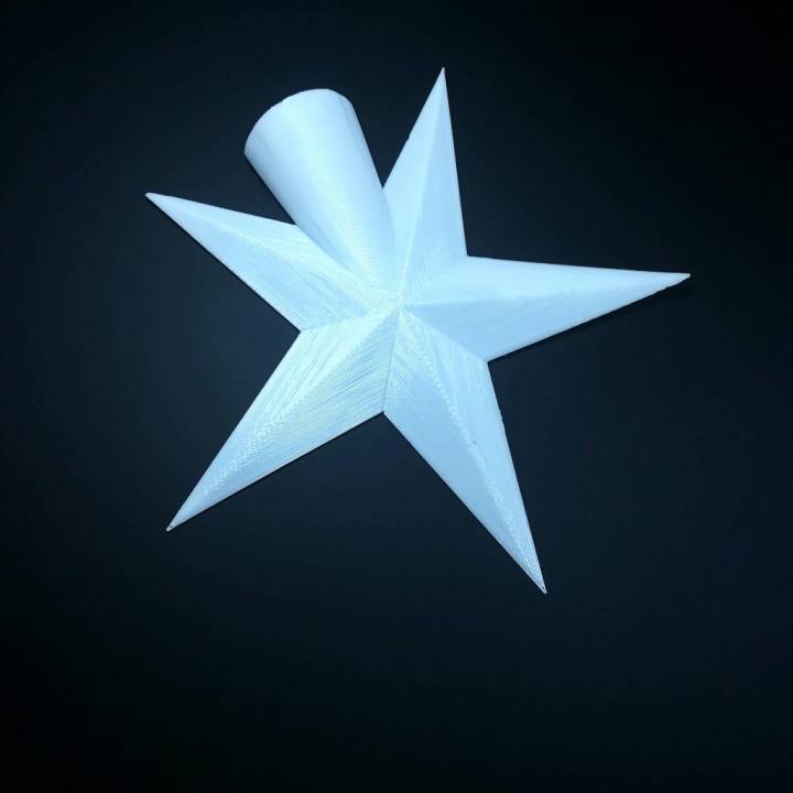 3D Printable Christmas Tree Topper by Albin