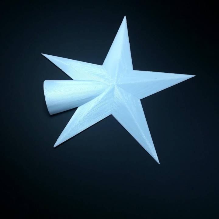 3D Printable Christmas Tree Topper by Albin