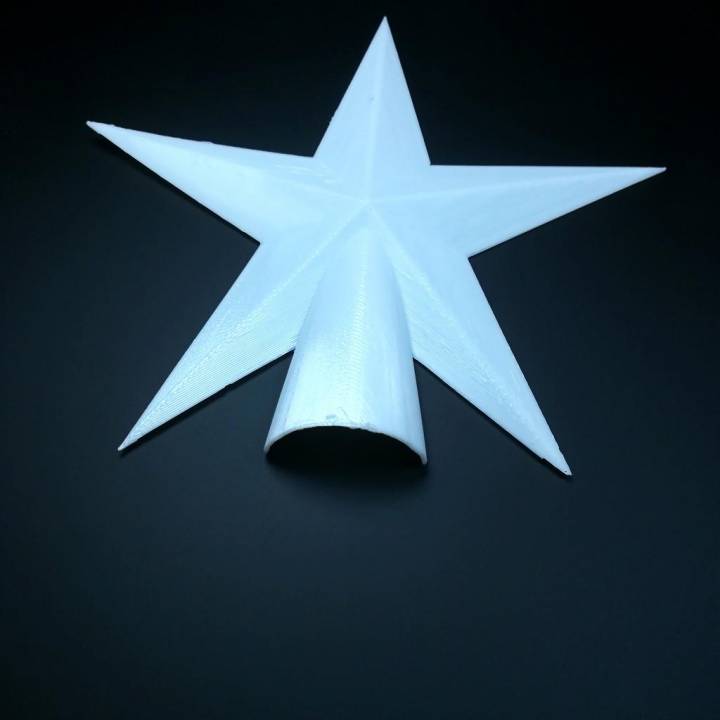 3D Printable Christmas Tree Topper by Albin