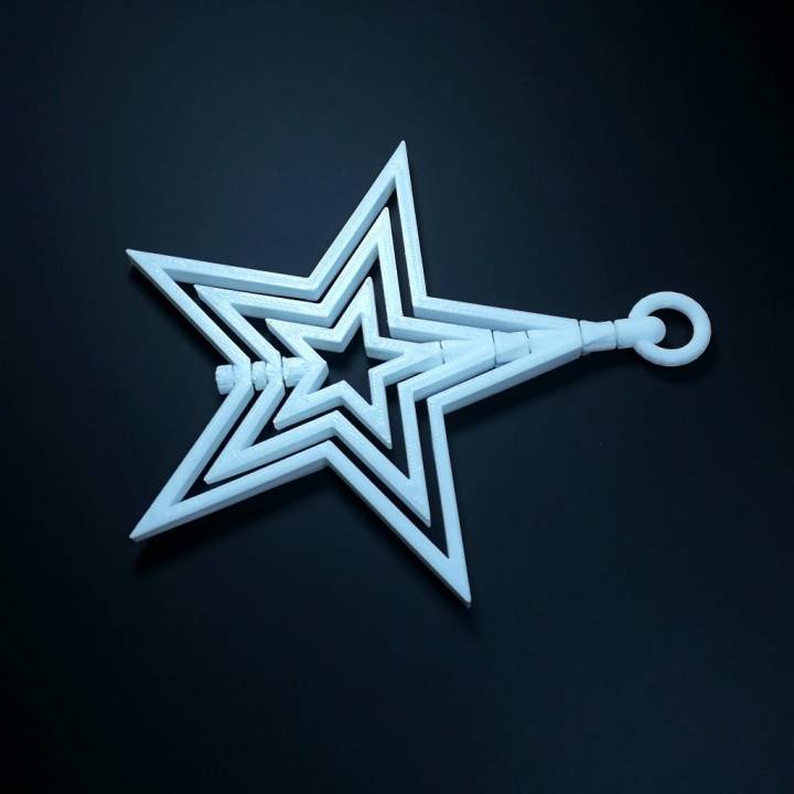 3D Printable spinning star ornament by joachim lashutka