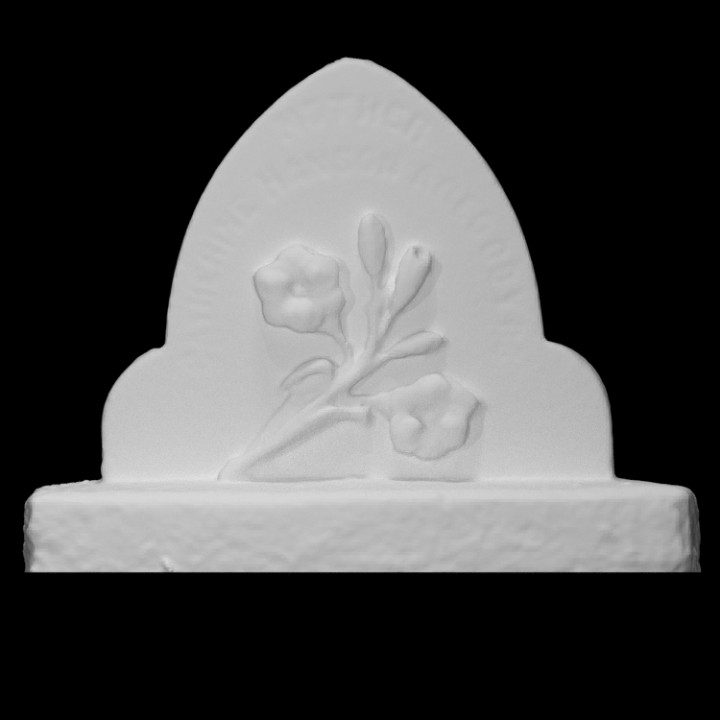 3D Printable Catherine Hanson Tombstone by Santa Cruz Museum of Art and ...