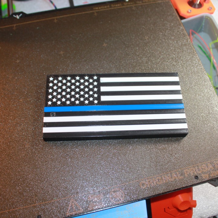 3D Printable Thin Blue Line by Josh Dufresne