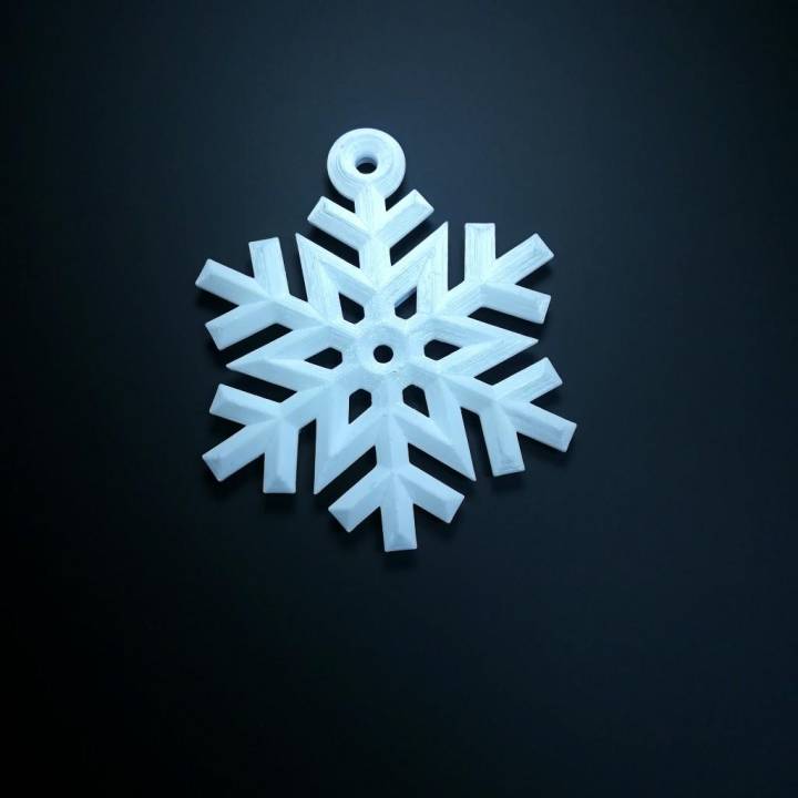 3D Printable snowflake ornament by joachim lashutka