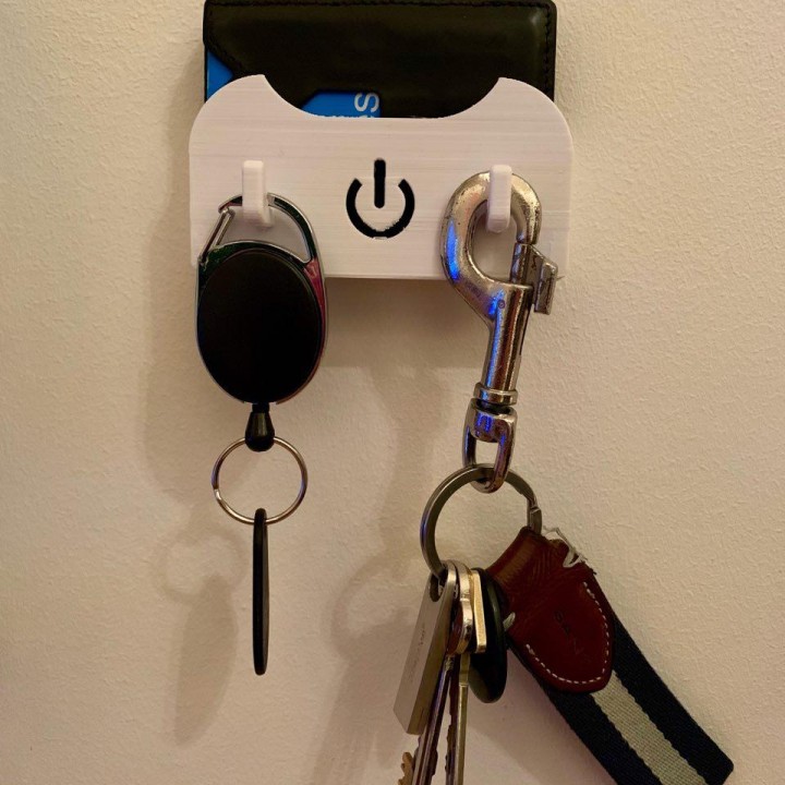 3D Printable Wall Wallet Hook by Geek Craftsman