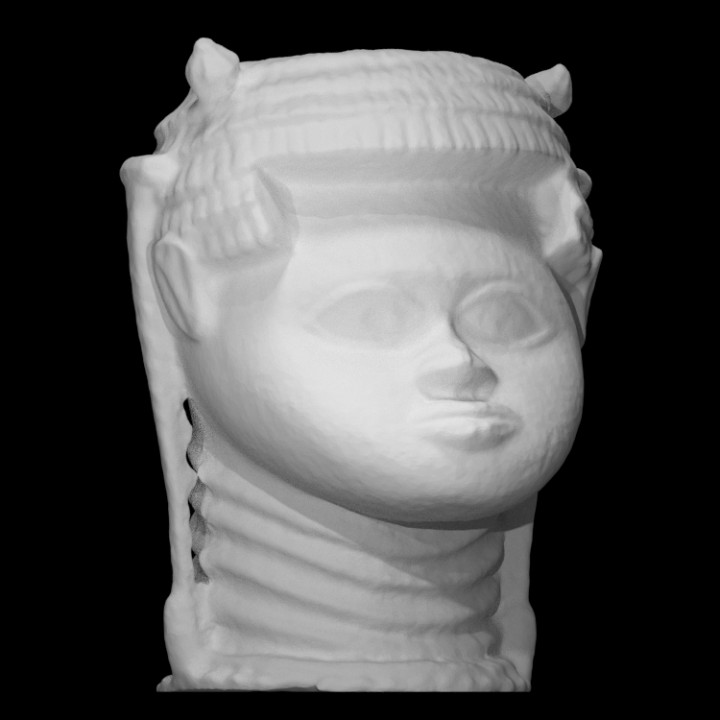 3D Printable Cast of a head by MAACambridge