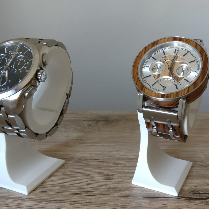 3D Printable Adjustable Watch Stand by Shift Happens
