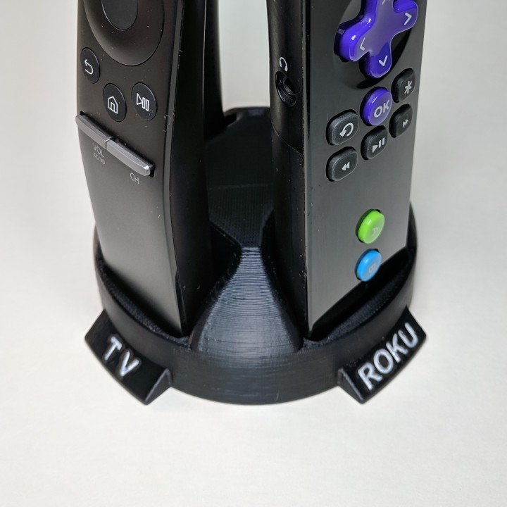 3D Printable AV Remote Cradle by William Hayden