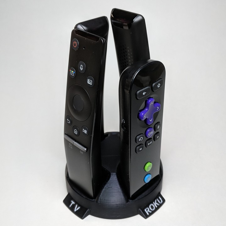3D Printable AV Remote Cradle by William Hayden