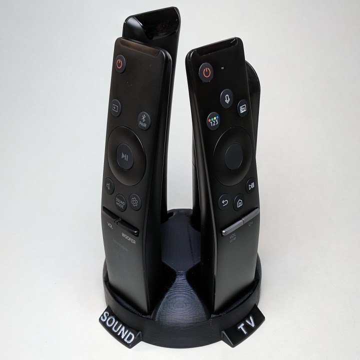 3D Printable AV Remote Cradle by William Hayden