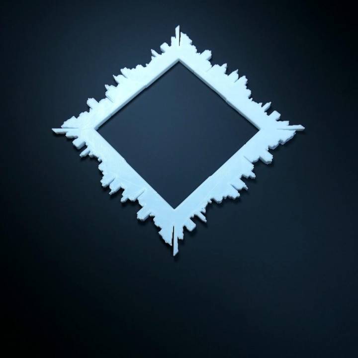 3D Printable City Skyline photo frame by Mitul Prajapati