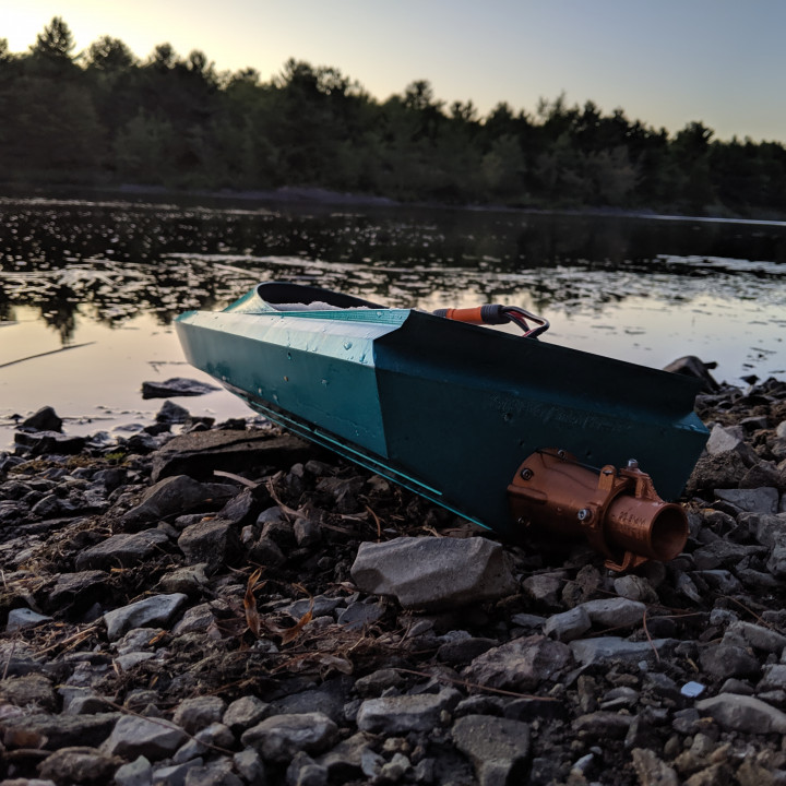 3D Print of KwikJet - The 3D Printable Jet Boat by Milfyj