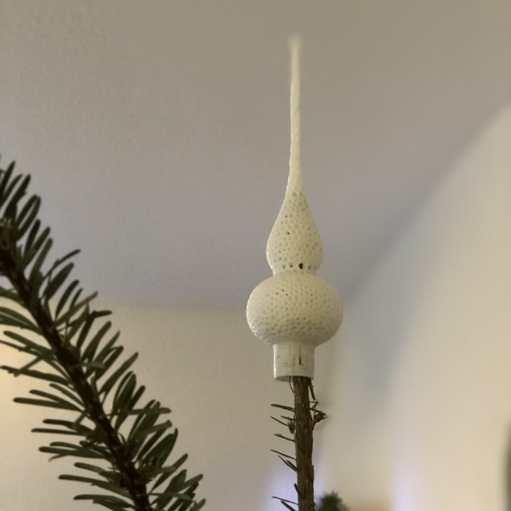 3D Printable Christmas Tree topper by Marco Sauter