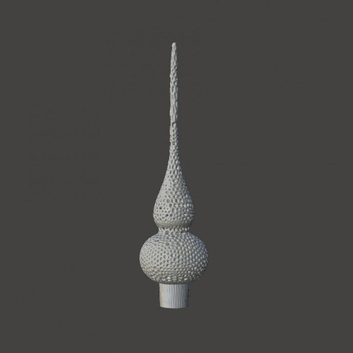 3D Printable Christmas Tree topper by Marco Sauter