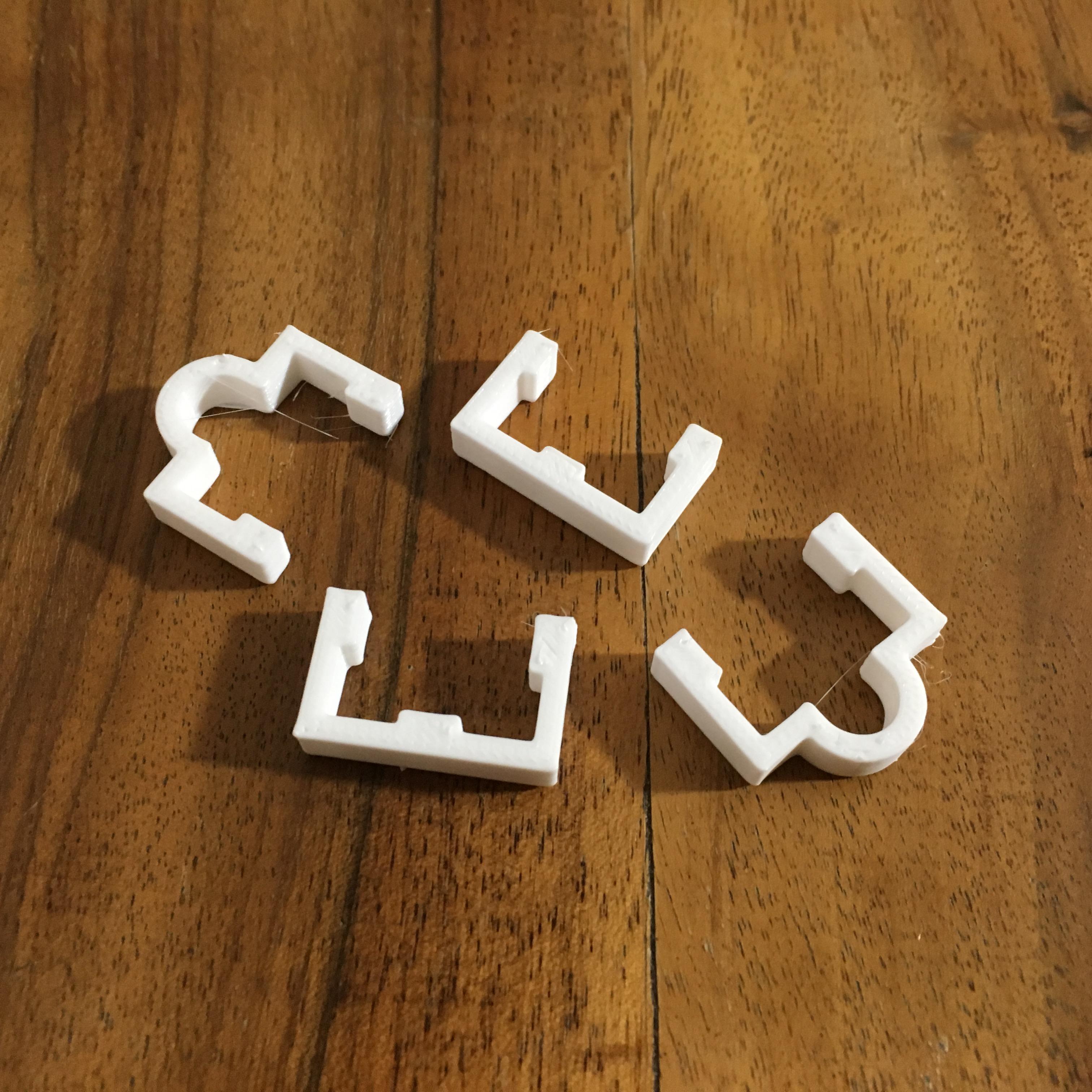 3D Printable 2020 extrusions - cable clip collection by cristian
