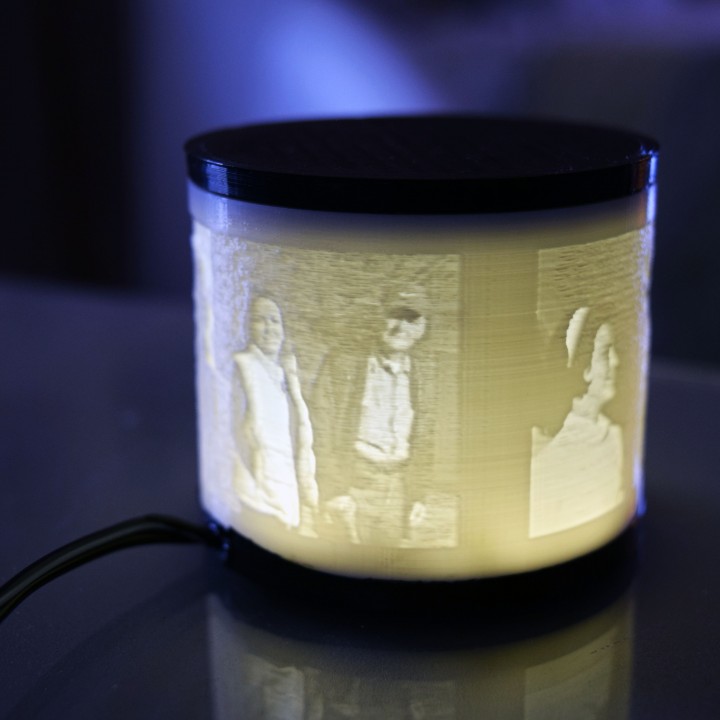 3D Printable Lithophane Display Art by Neil Sawhney