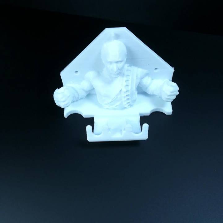 3D Printable HUTINPlayStation 4 (PS4) Controller Wall Mounts by peter