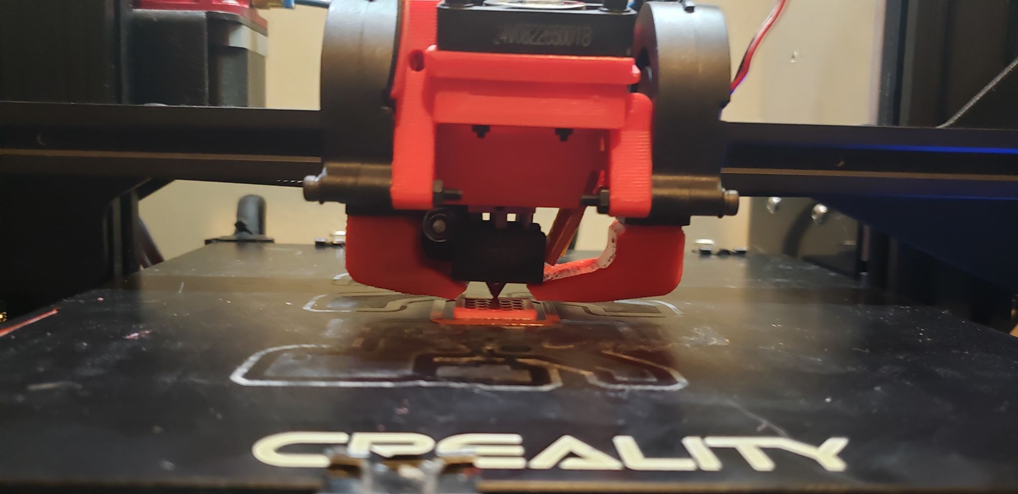 3D Printable CReality (E2/3/4, CR10) dual 5015 part cooling fanduct ...