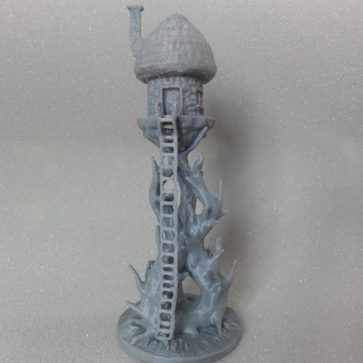 3D Printable A tree house by BlueBoxGoblin