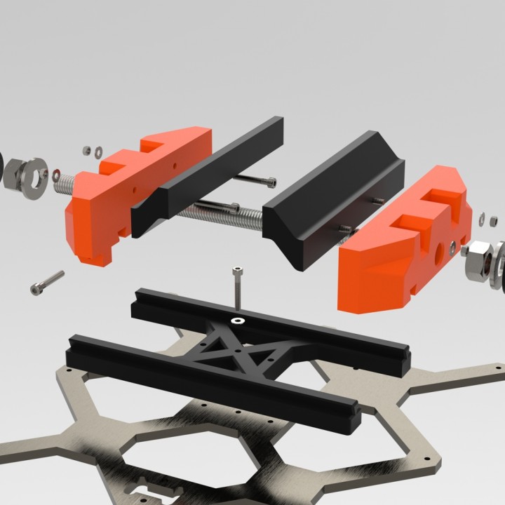 3D Printable 3D PRINTER VISE by enrico