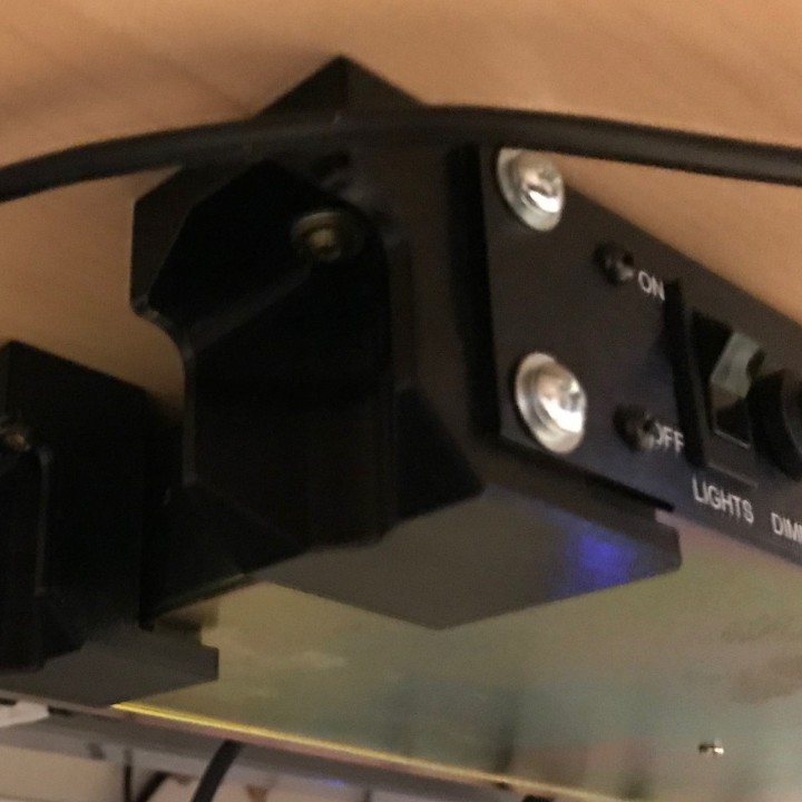 3D Printable Under-Table Rack Mount Brackets - 1U, Pad and No-Pad ...