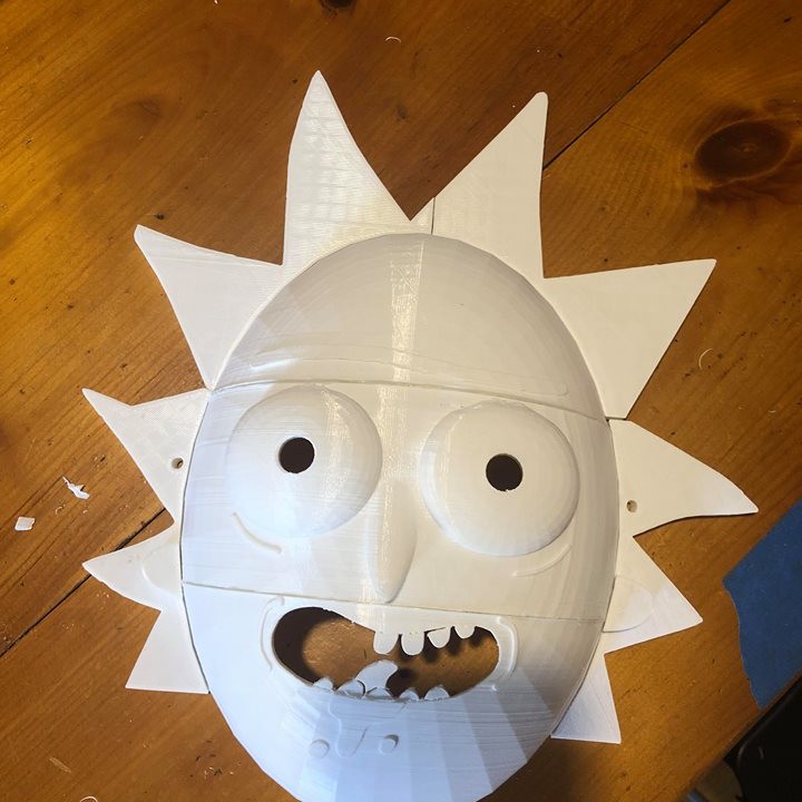 3D Printable Rick Sanchez Mask - Rick and Morty by Bob Blanco
