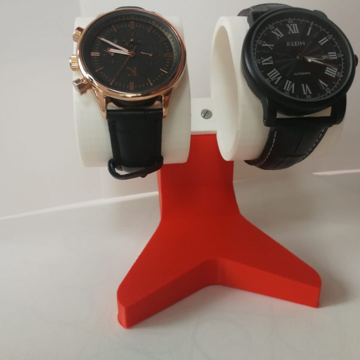 3D Printable 2 part watch stand by Daan Schuurmans