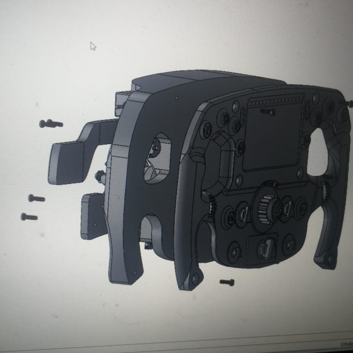 3D Printable Ferrari SF-70H F1 Steering wheel Prop by Daan Schuurmans