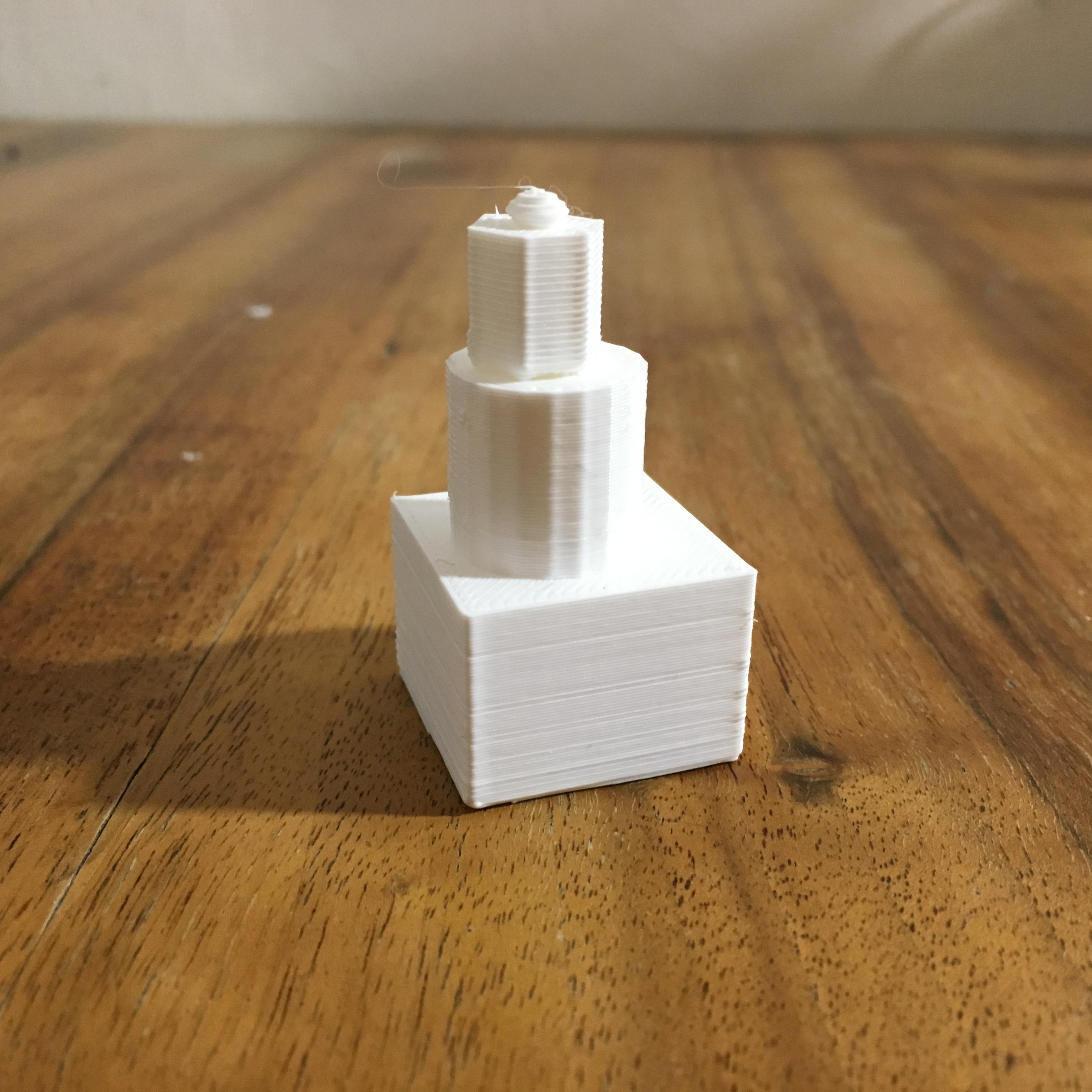 3D Printable tall tower of shapes by Luke Runyan