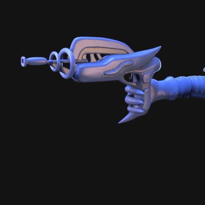 3D Printable Retro Alien 1950's by Pablo Garcia