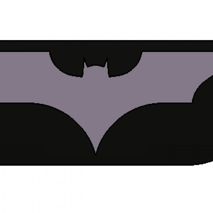 3D Printable Batman sign by Sarah Melli