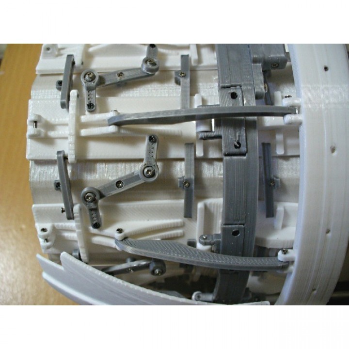 3D Printable Variable Nozzle for Jet Engine, Roller & Cam Type by Motoo ...