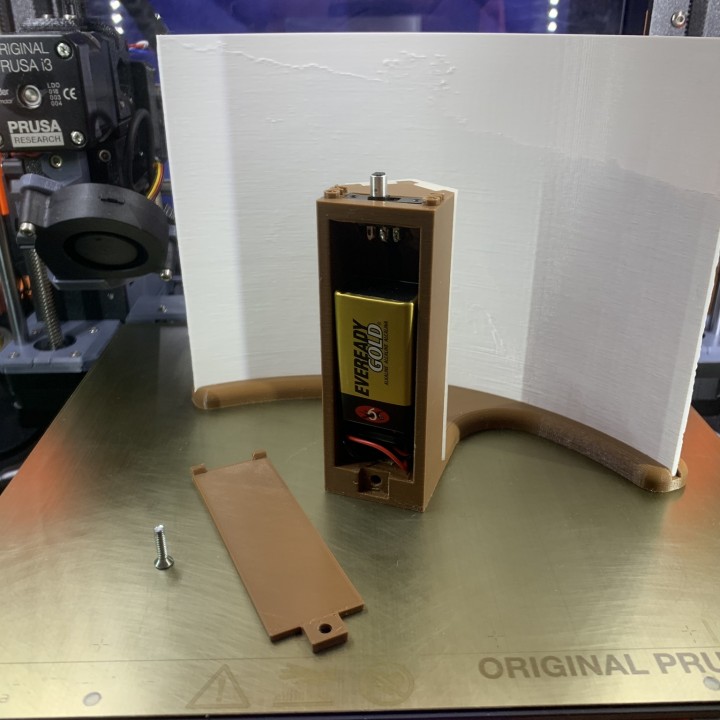 3D Printable Lithophane 9v LED Stand by ben
