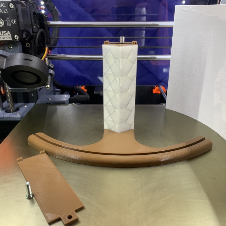 3D Printable Lithophane 9v LED Stand by ben