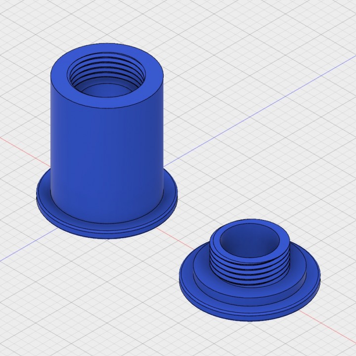 3D Printable Filament Bushing by GunGeek