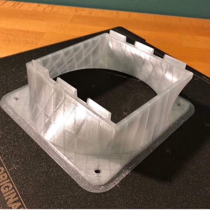 3D Printable Fan shroud (120mm) for Prusa i3 mk3 PSU by Thái Việt Dũng