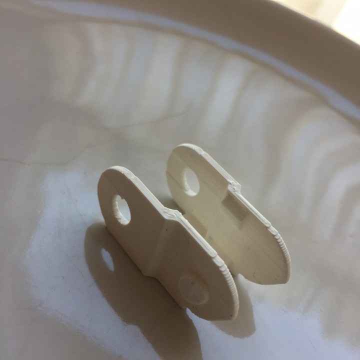 3D Printable Cable protector flexi chain (open clip-on drag chain ...