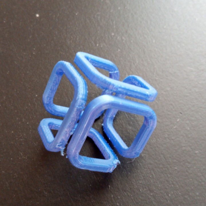 3D Printable one pipe cube by Luke