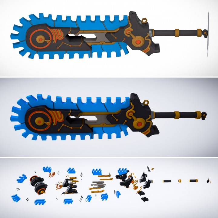 3D Printable Ancient Bladesaw - Legend of Zelda: Breath of the Wild by ...