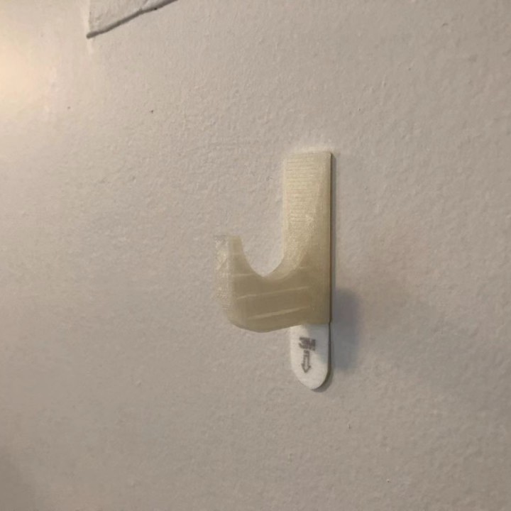 3D Printable Hooks work with command strips by SHENGQI WANG