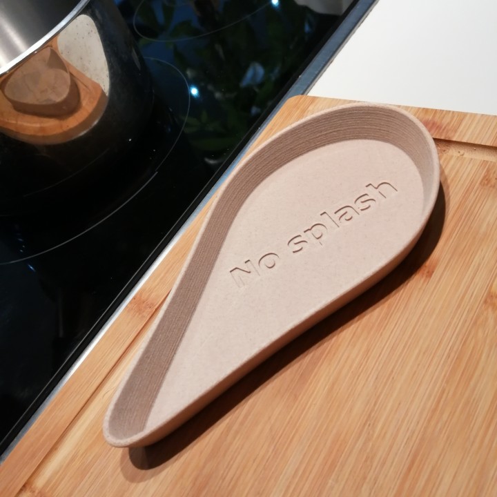 3D Printable Spoon rest by Grégory