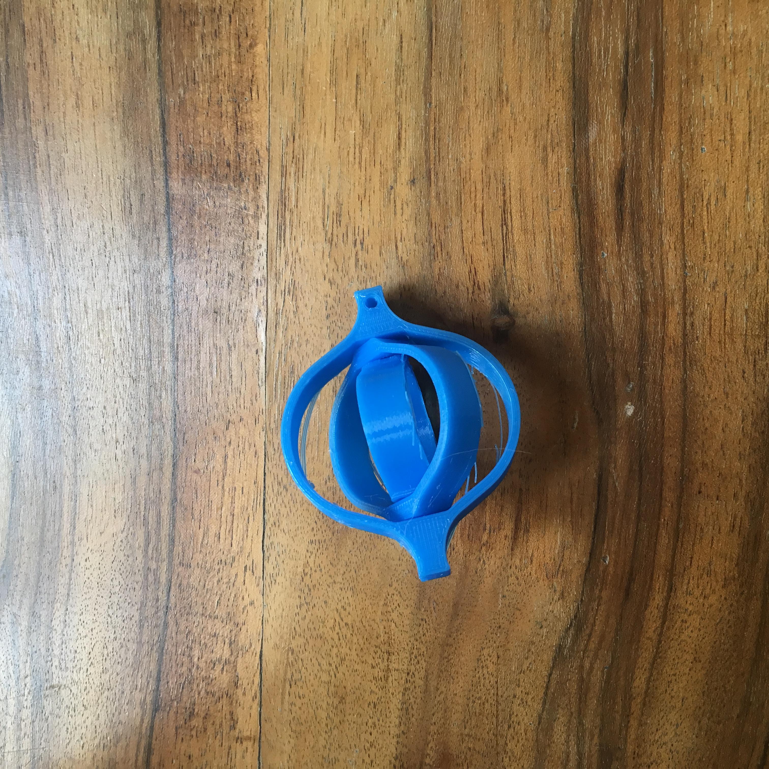 3D Printable Gyro Ornament Spinner by Alfredo Isaac