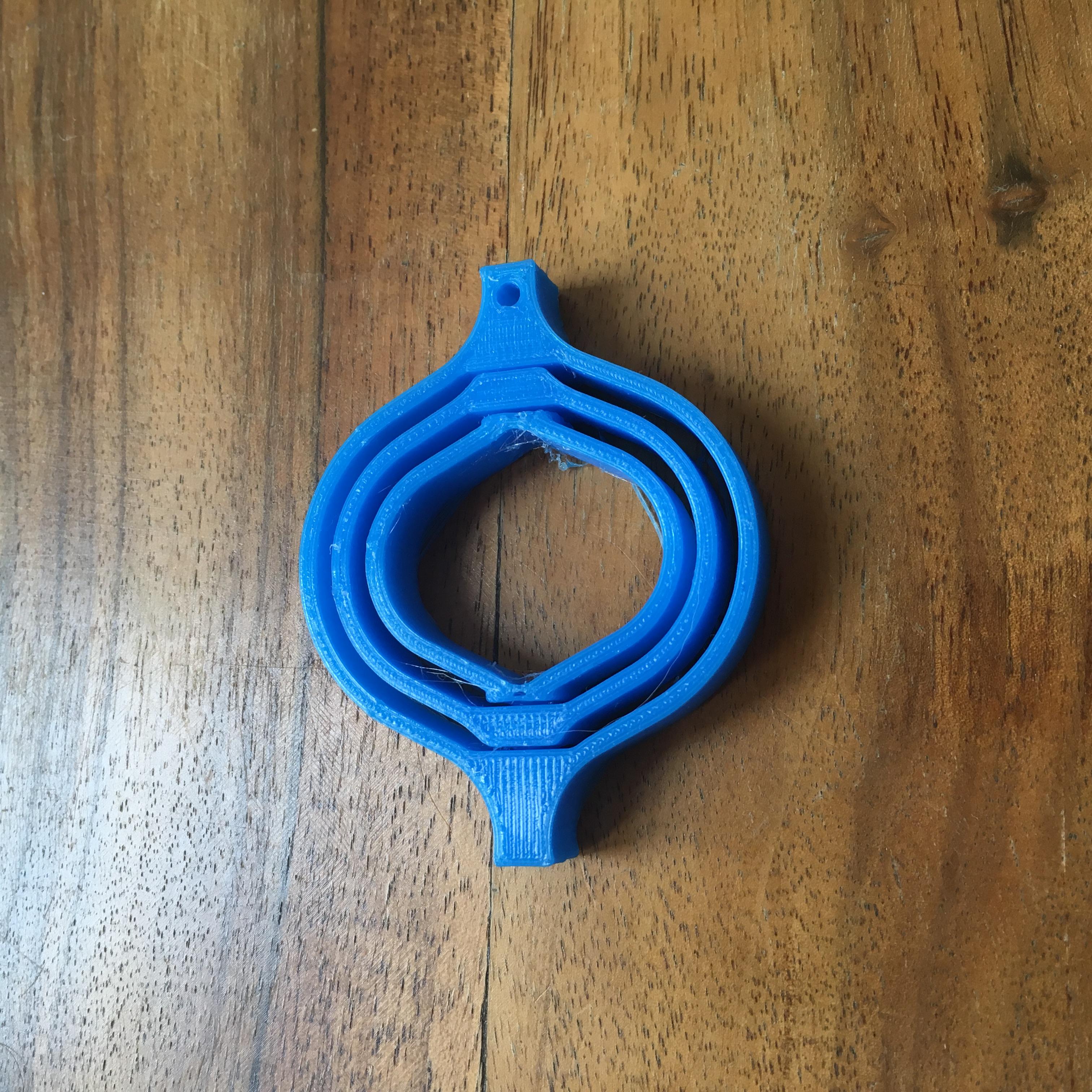3D Printable Gyro Ornament Spinner by Alfredo Isaac