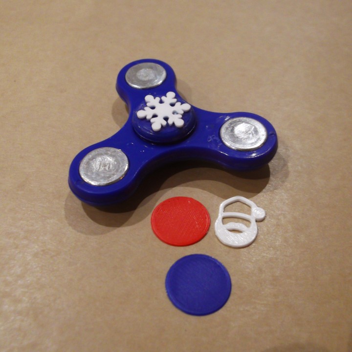 3D Printable XMAS FIDGET SPINNER by TED3D