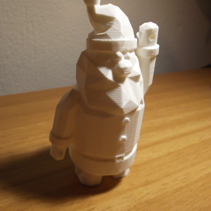 3D Printable LOW POLY SANTA COMBINER by TED3D