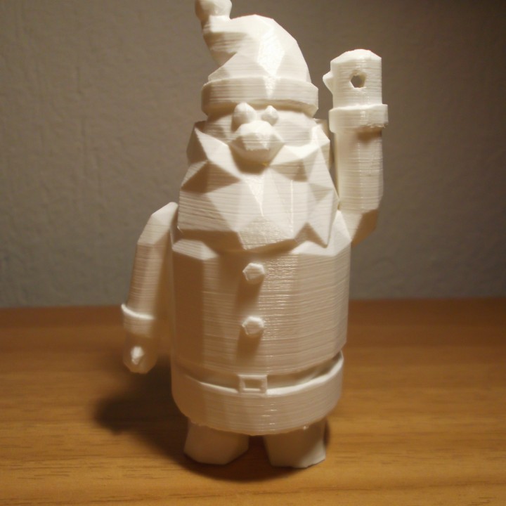 3D Printable LOW POLY SANTA COMBINER by TED3D