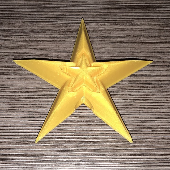 3D Printable Christmas Tree Star Topper by Russell Widder