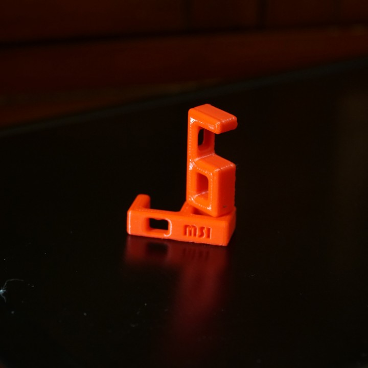 3D Printable MSI Computer Stand by Beckham Ytterdahl