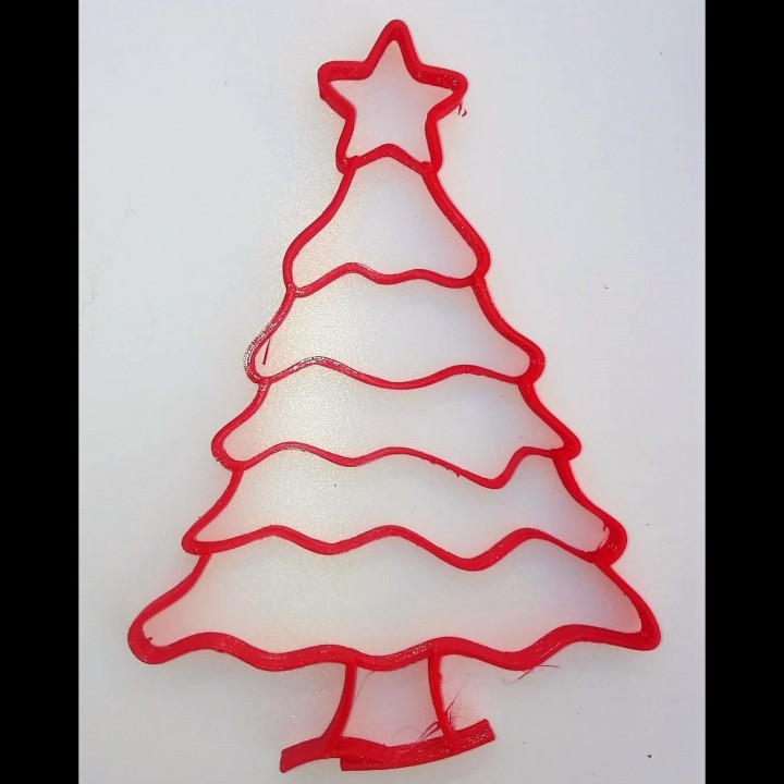 3D Printable Christmas tree Cookie mold by Daniel Hernández Martín