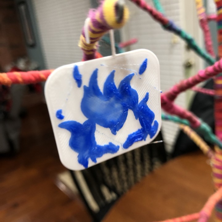 3D Printable Junkrat Character Icon Ornament by Nicholas Dienstbier