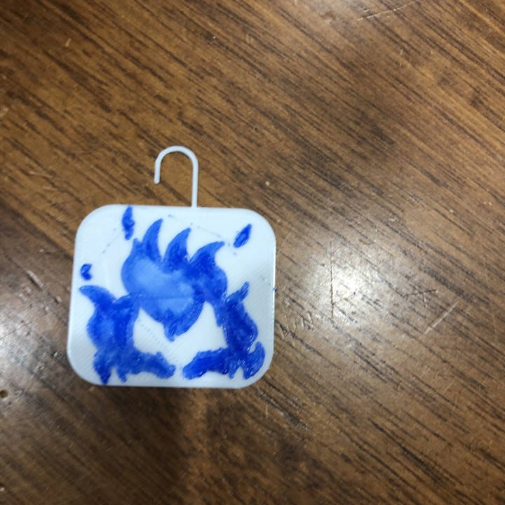 3D Printable Junkrat Character Icon Ornament by Nicholas Dienstbier